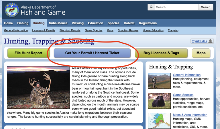 How to Get Your Alaska Hunting License, Harvest Tickets and Locking ...